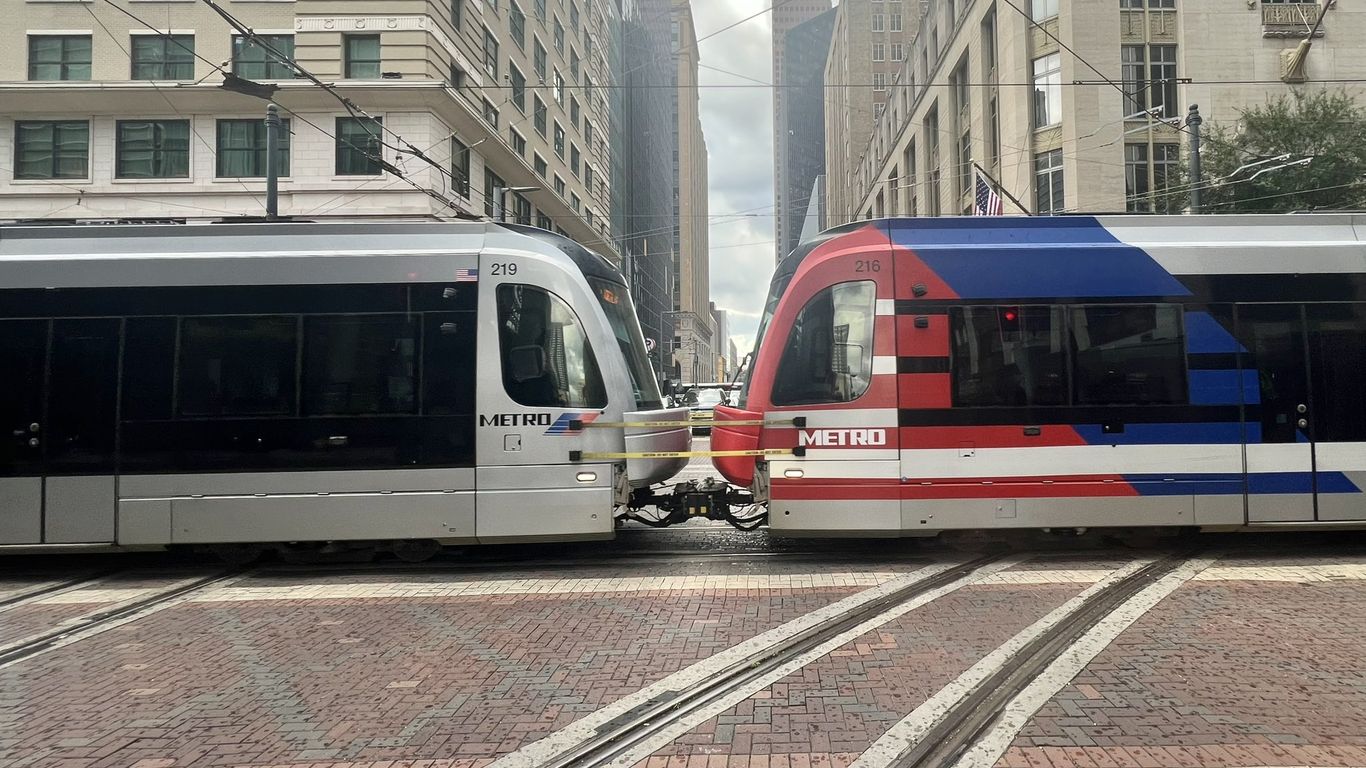 Why Houston light rail trains have a new (old) look - Axios Houston