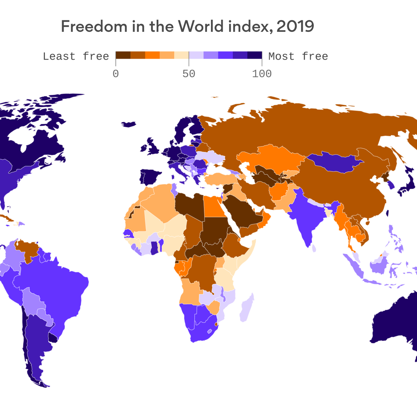 Chart The Best And Worst Countries For Democracy Statista