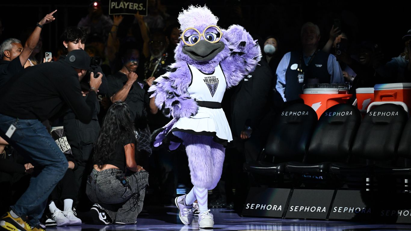 Meet Violet: The Golden State Valkyries’ new mascot star - Axios San ...