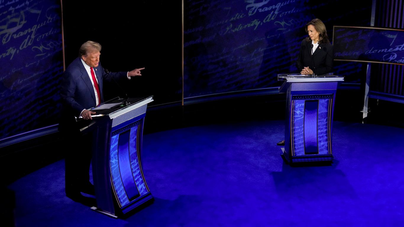 Presidential debate live updates: Trump, Harris spar on Russia ...