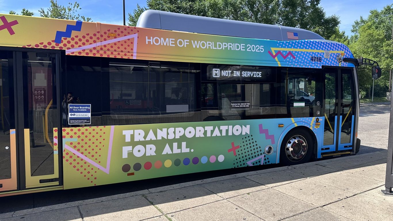 Metro Pride train and bus run across D.C. through June - Axios ...