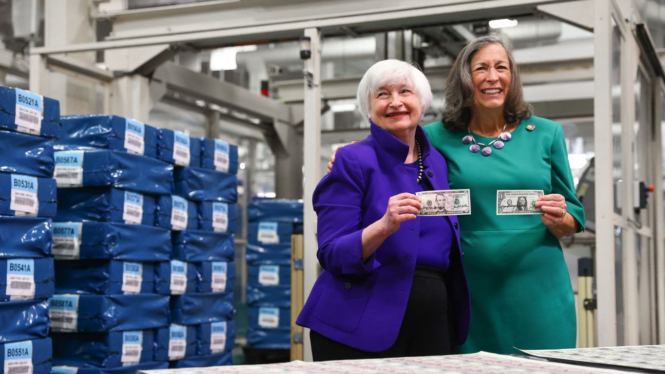 Janet Yellen unveils first U.S. dollar bills with her signature