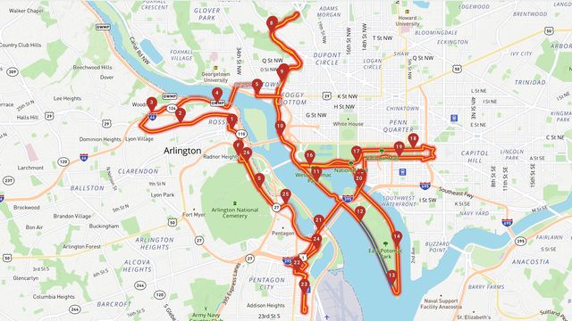 Marine Corps Marathon guide: Routes and road closures in DC, Arlington ...