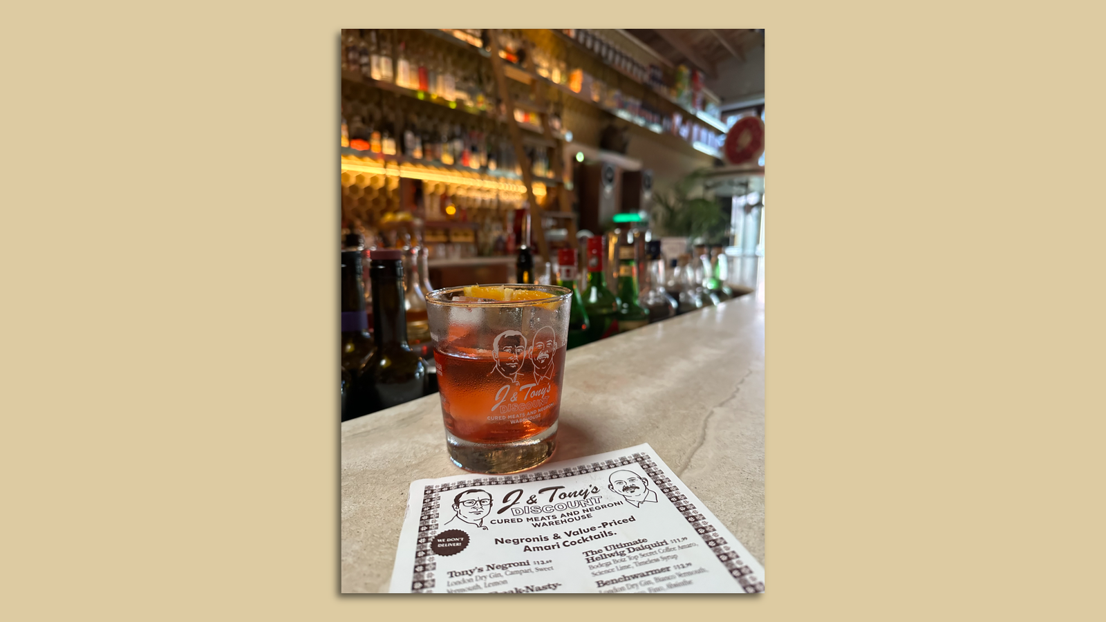 A delicious, under-the-radar Negroni in San Diego's East Village ...