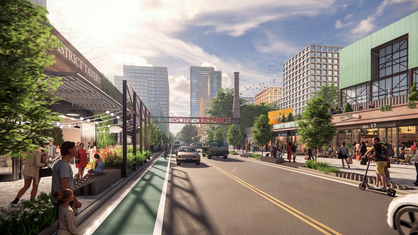 Renderings: Plans for Charlotte's Iron District on the former Charlotte Pipe site include a ...
