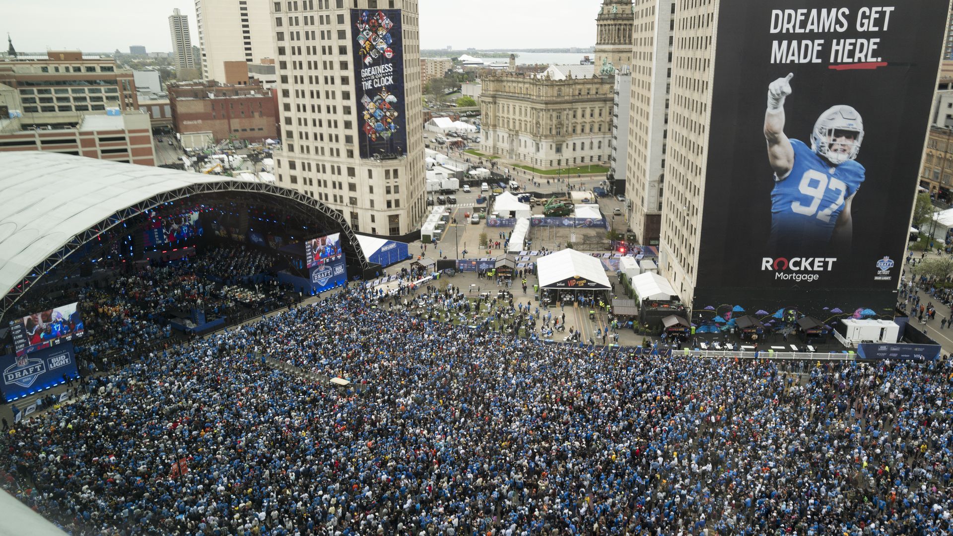 Detroit breaks NFL Draft attendance record - Axios Detroit