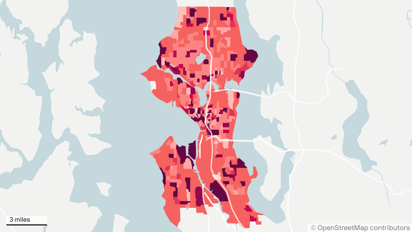 Mapped: Seattle's urban heat islands - Axios Seattle