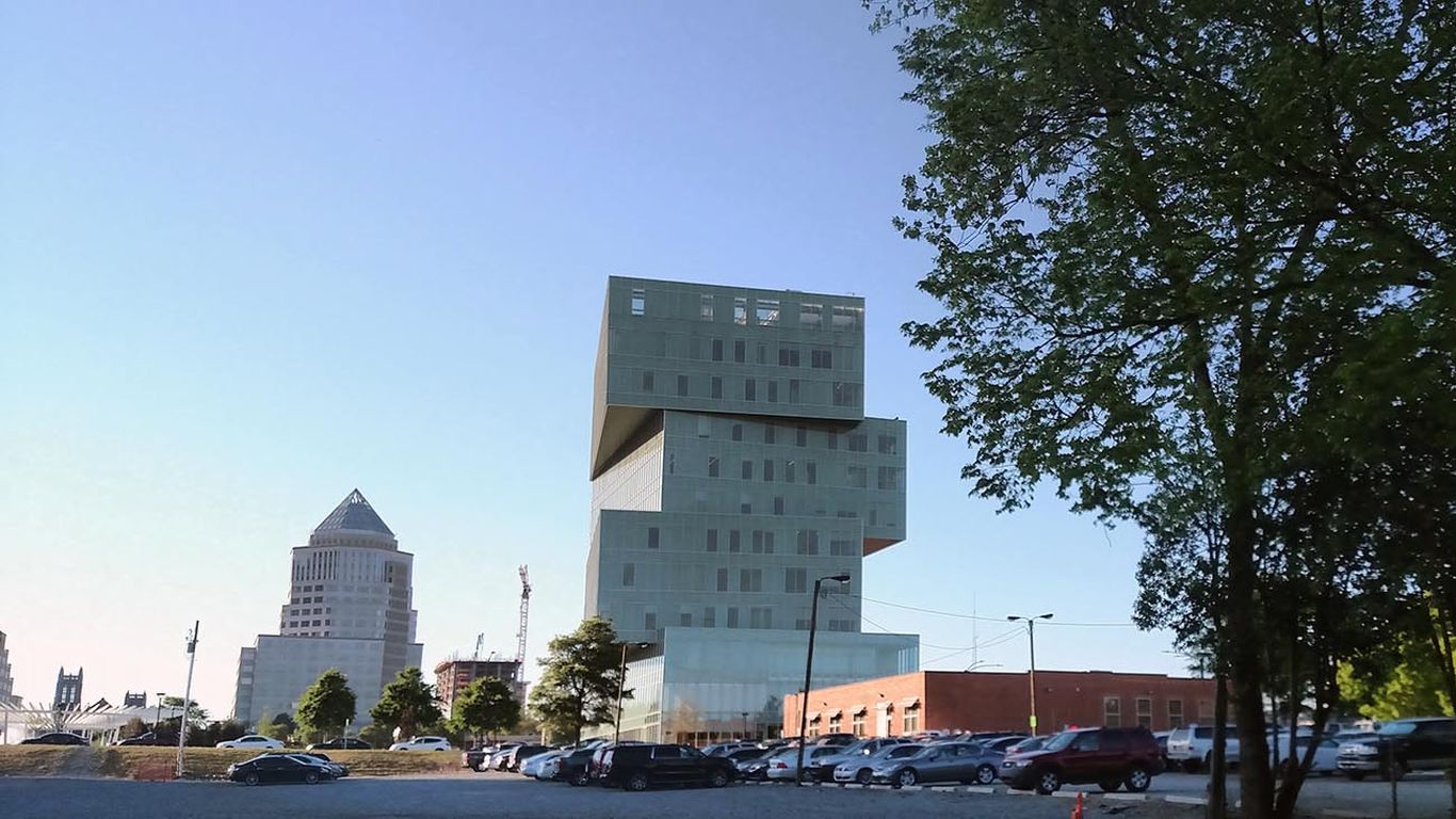 It’s that cool stacked building Uptown – take a tour of UNC Charlotte ...