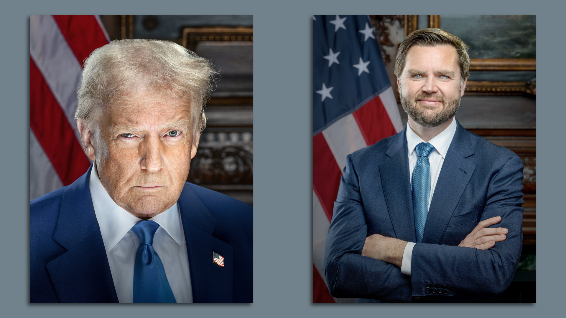 Trump's official portrait reminiscent of historic mugshot