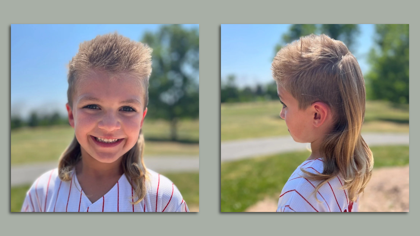 Pennsylvania 6-year-old wins national mullet competition - Axios ...
