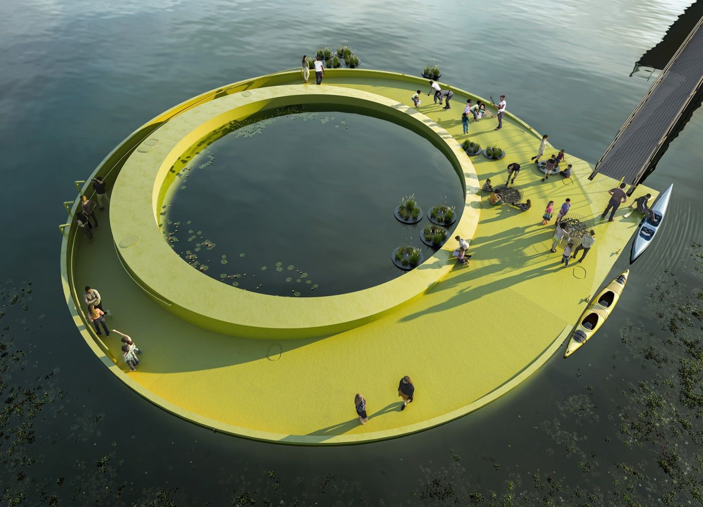 Schuylkill River to get floating circular deck FloatLab in 2026 - Axios ...