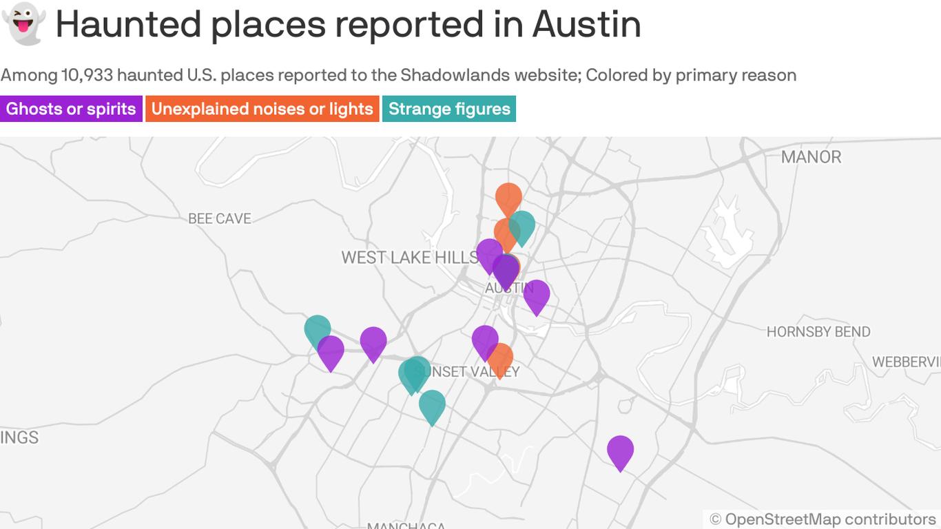 Here are the most haunted places in Austin - Axios Austin