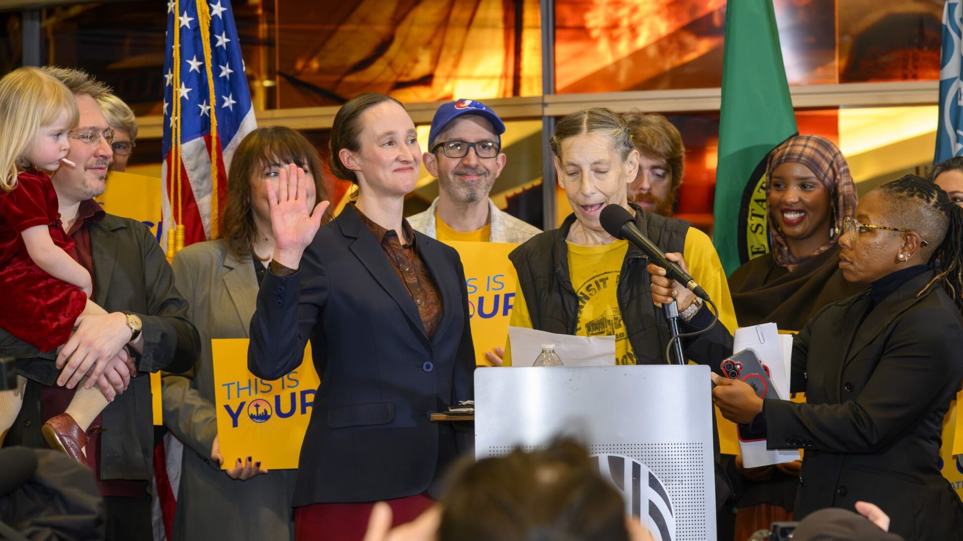 Katie Wilson sworn in as Seattle mayor - Axios Seattle