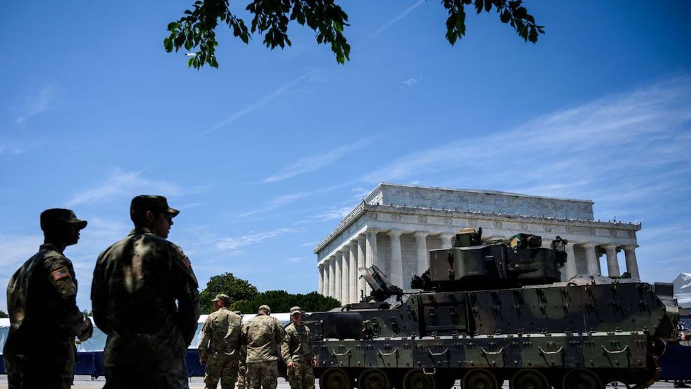 Tanks, missiles to be paraded through Washington for the 4th of July