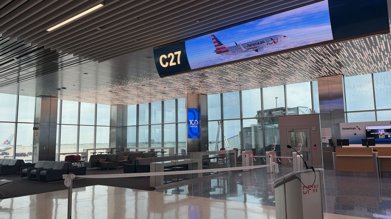 DFW Airport and American Airlines unveil 9 new gates - Axios Dallas