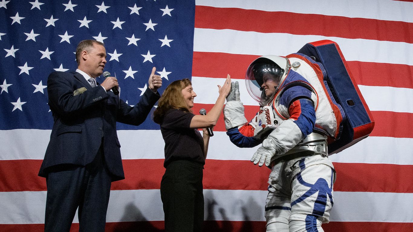 NASA unveils new spacesuit for the Moon and more