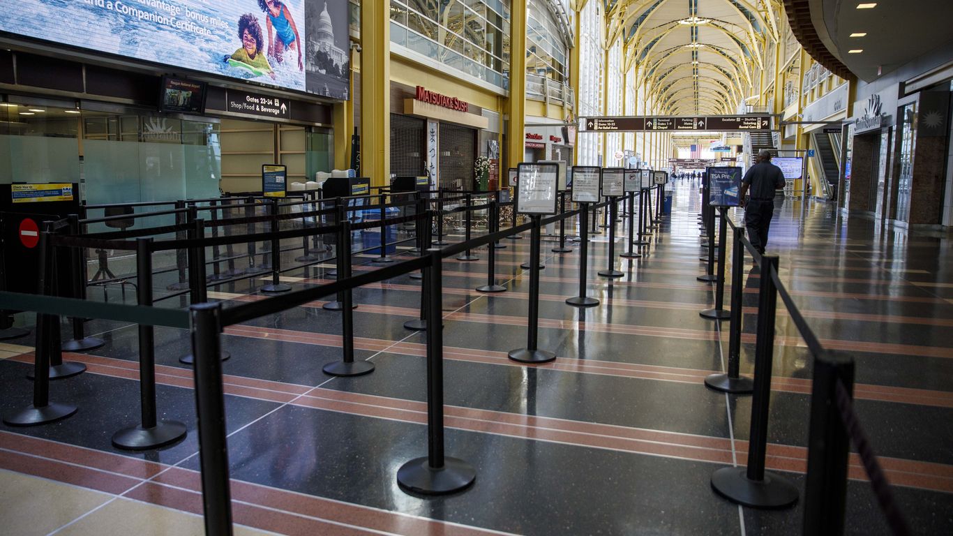 TSA screened fewer than 100,000 people at airports across the U.S ...