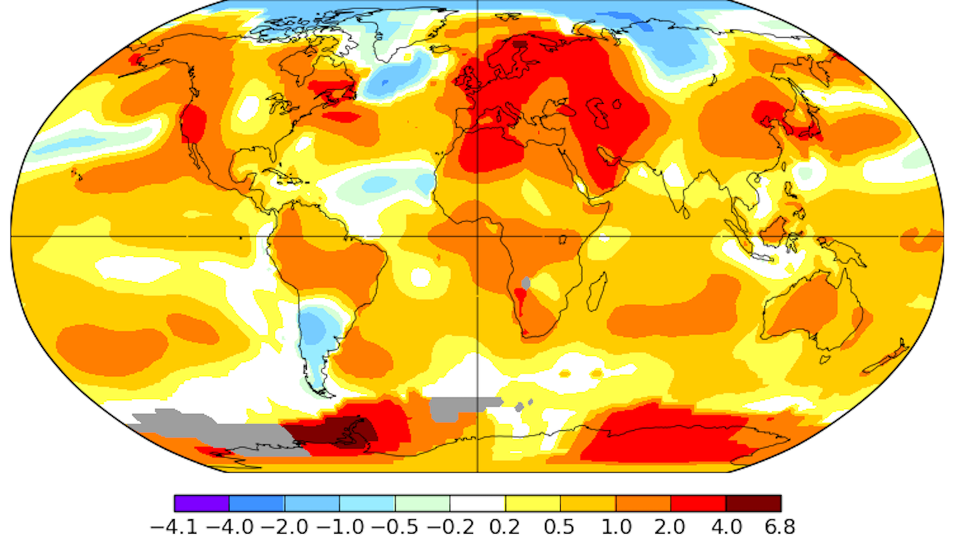 Earth just had its third-warmest July on record: NASA