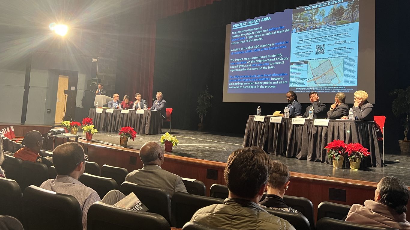 Unanswered questions in Ilitch-Ross District Detroit plans - Axios Detroit