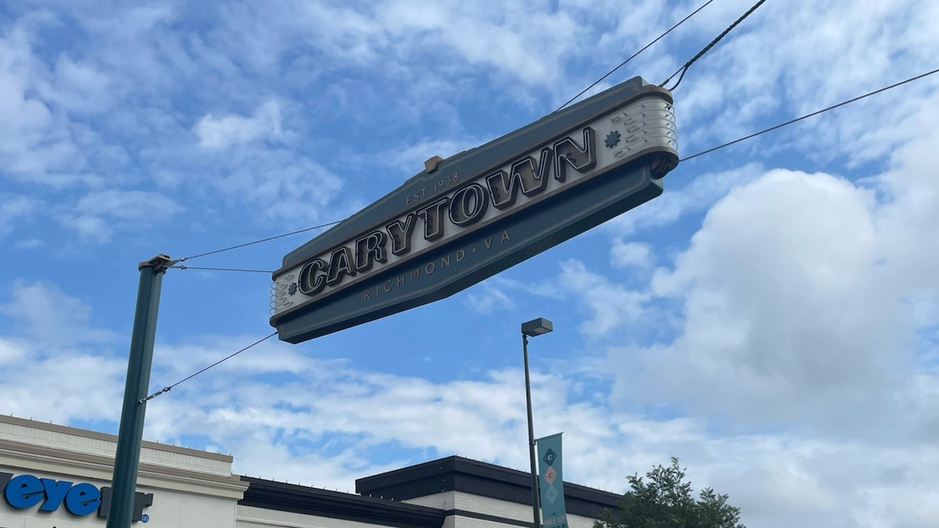 Richmond installs welcome sign over Carytown - Axios Richmond