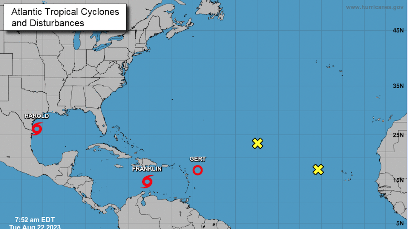 Atlantic sees record burst of tropical storms in less than two days