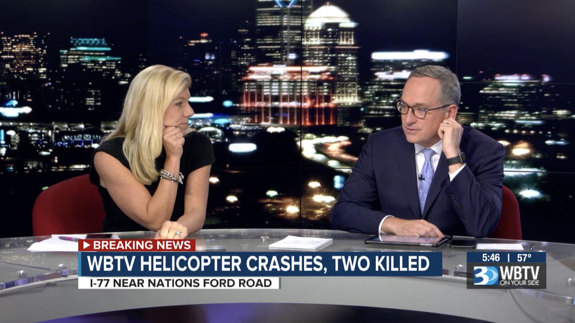 WBTV’s staff mourned and reported the news all at once after helicopter ...