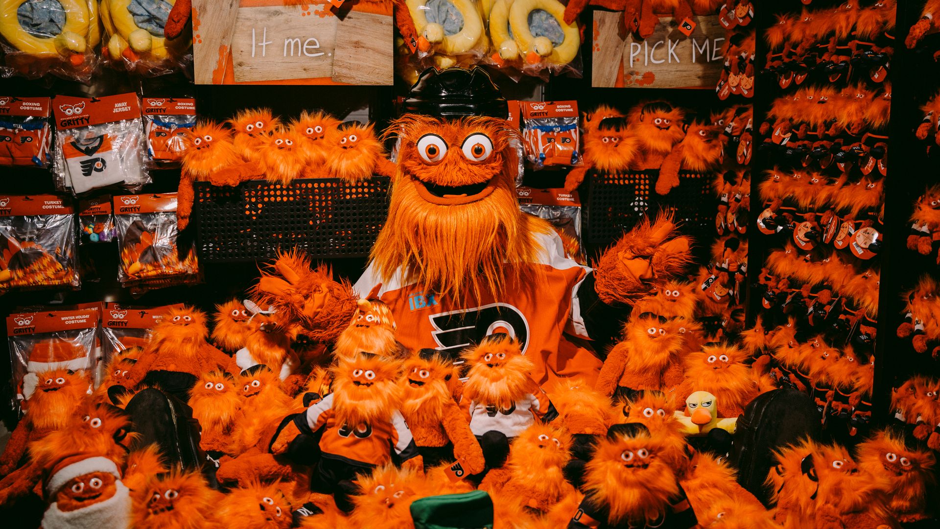 New Gritty store The Gritty Chaos Factory opens in Wells Fargo Center - Axios Philadelphia