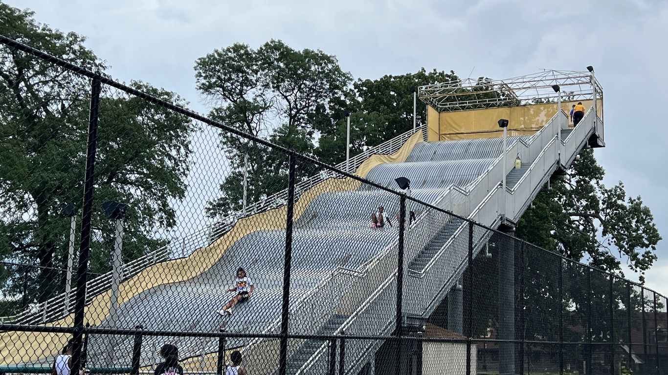 Belle Isle slide in Detroit speeds up - Axios Detroit