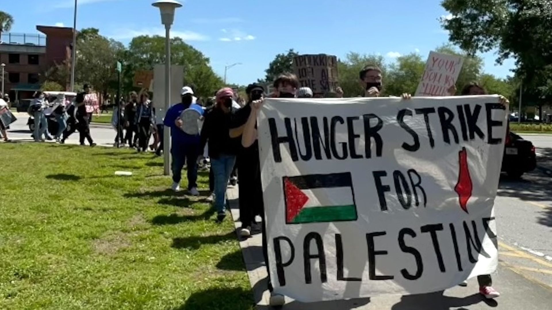 USF students stage hunger strike for Palestine - Axios Tampa Bay