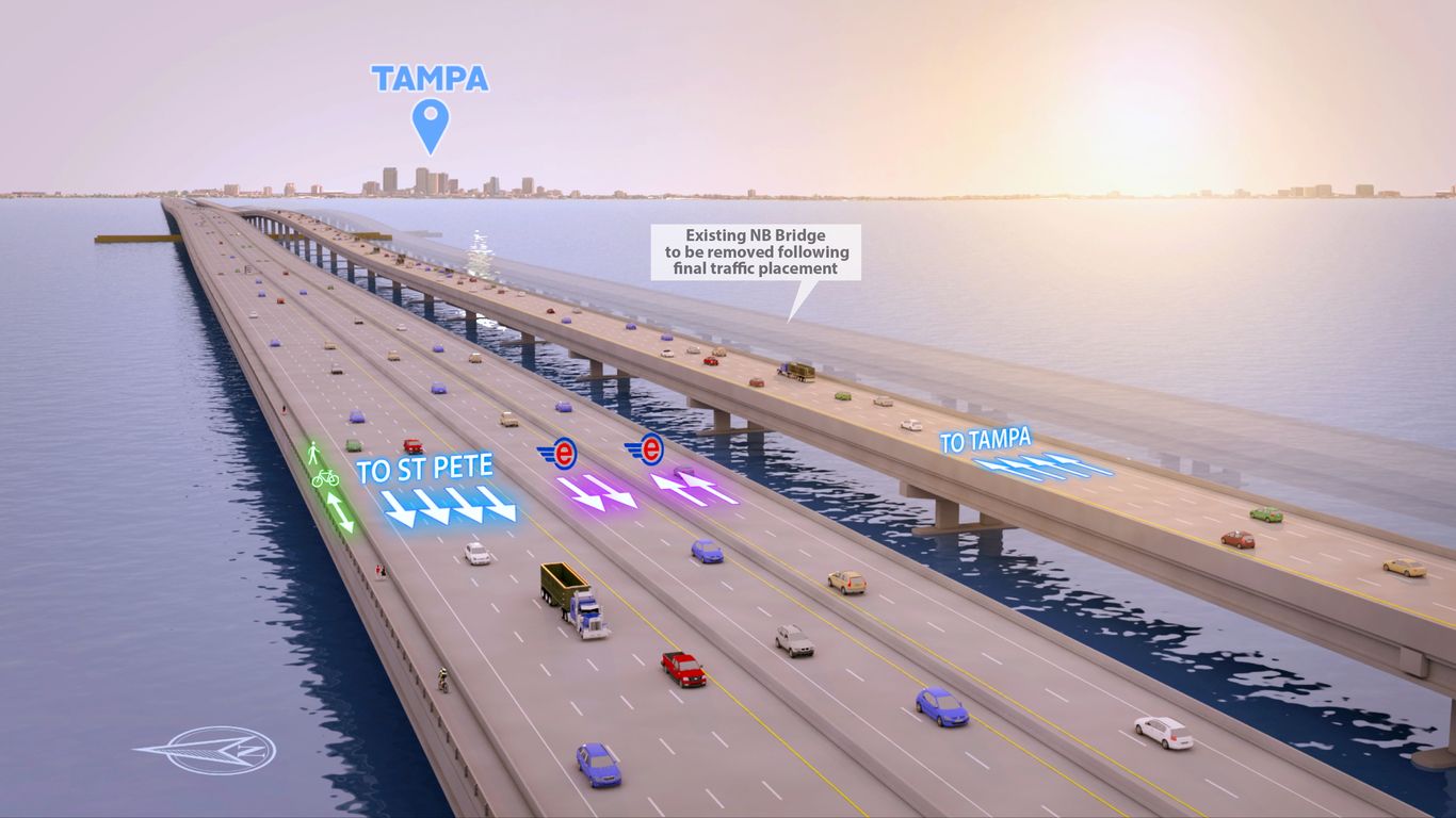 New Howard Frankland Bridge opens to traffic. Here's what to know ...