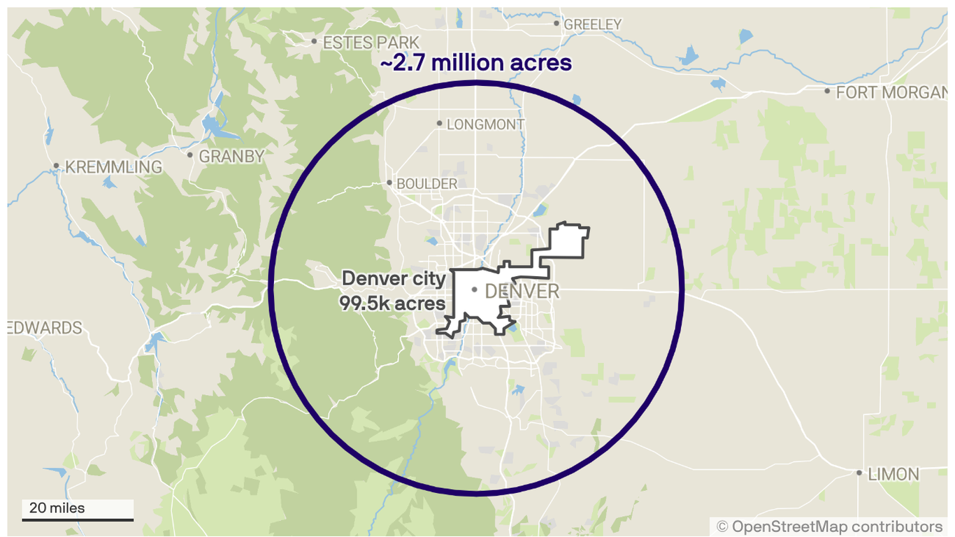 Mapped: How Stan Kroenke's kingdom compares to Denver - Axios Denver