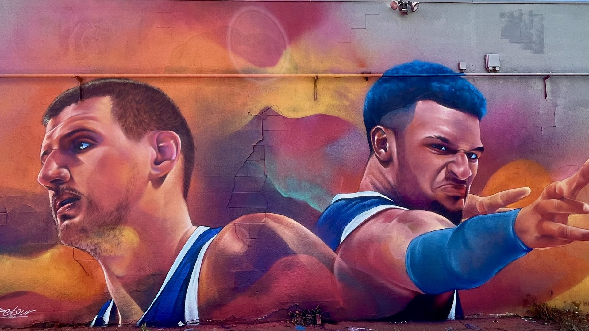 Denver Nuggets mural by local artist Detour debuts on Colfax - Axios Denver