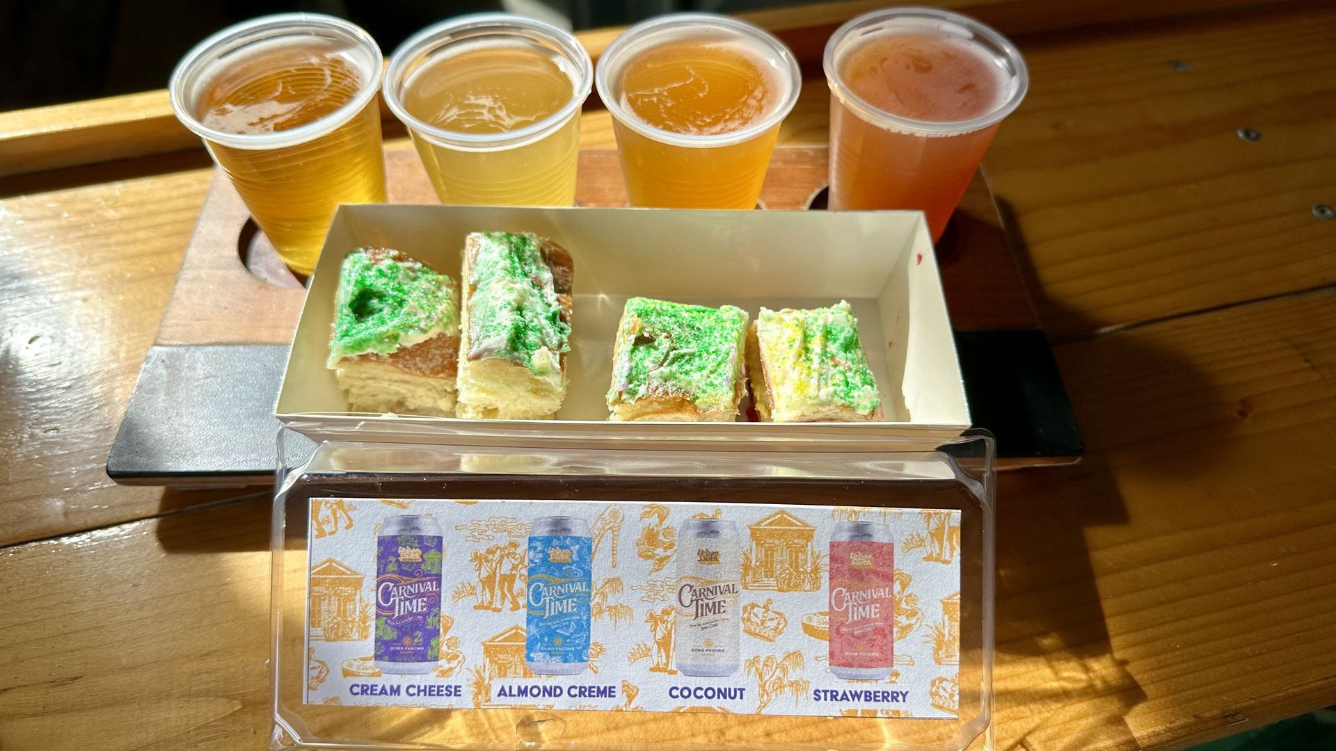 Must-try: Dong Phuong's king cake flight at Urban South - Axios New Orleans