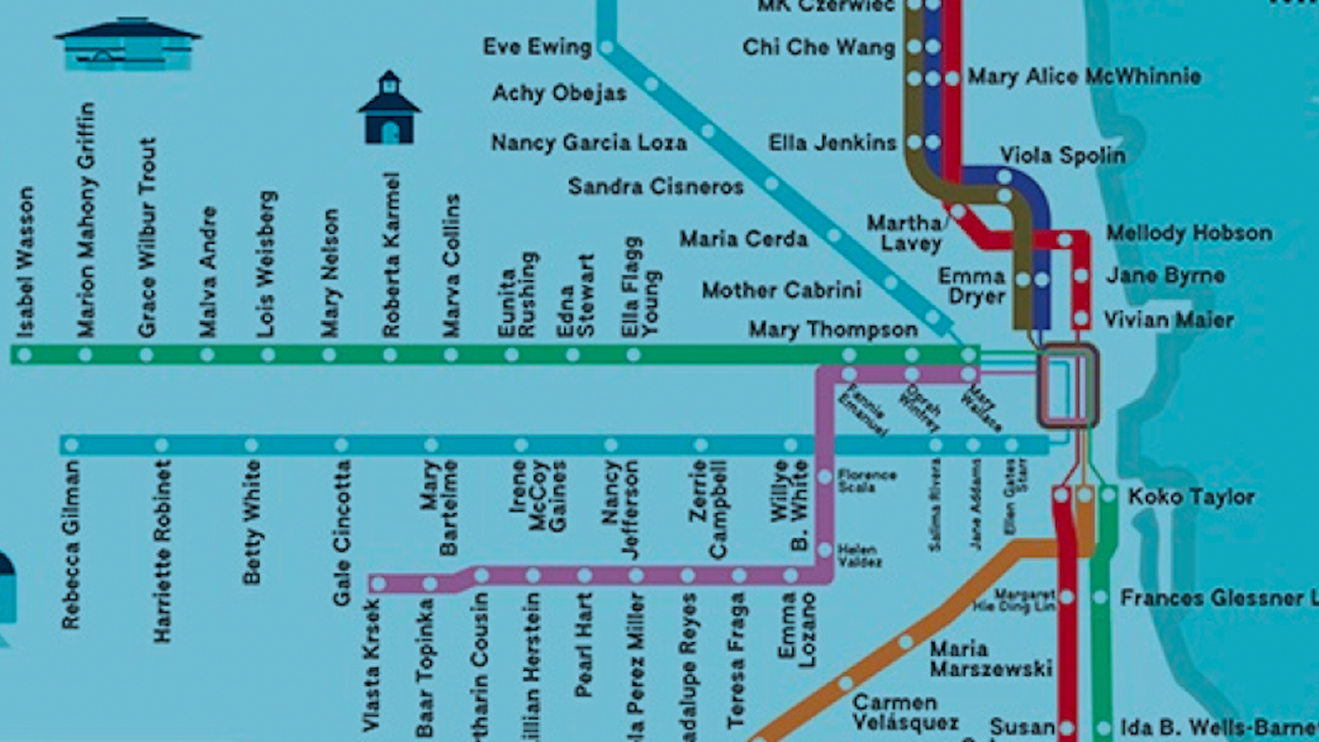 Women's history via Chicago's L map - Axios Chicago