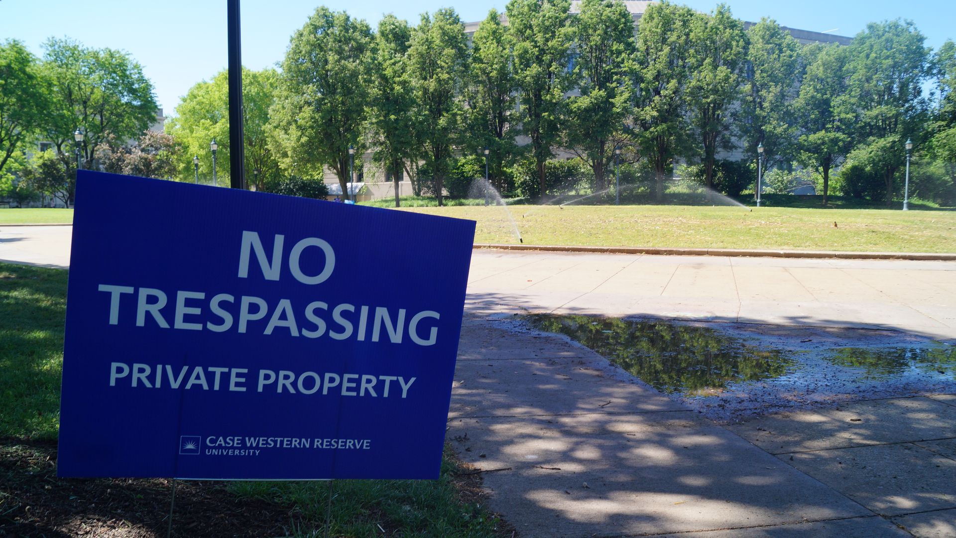 The pro-Palestinian encampment at Case Western Reserve University shut ...