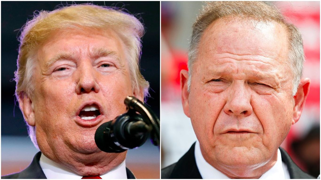 Trump predicts "Ray" Moore will struggle in Alabama Senate race