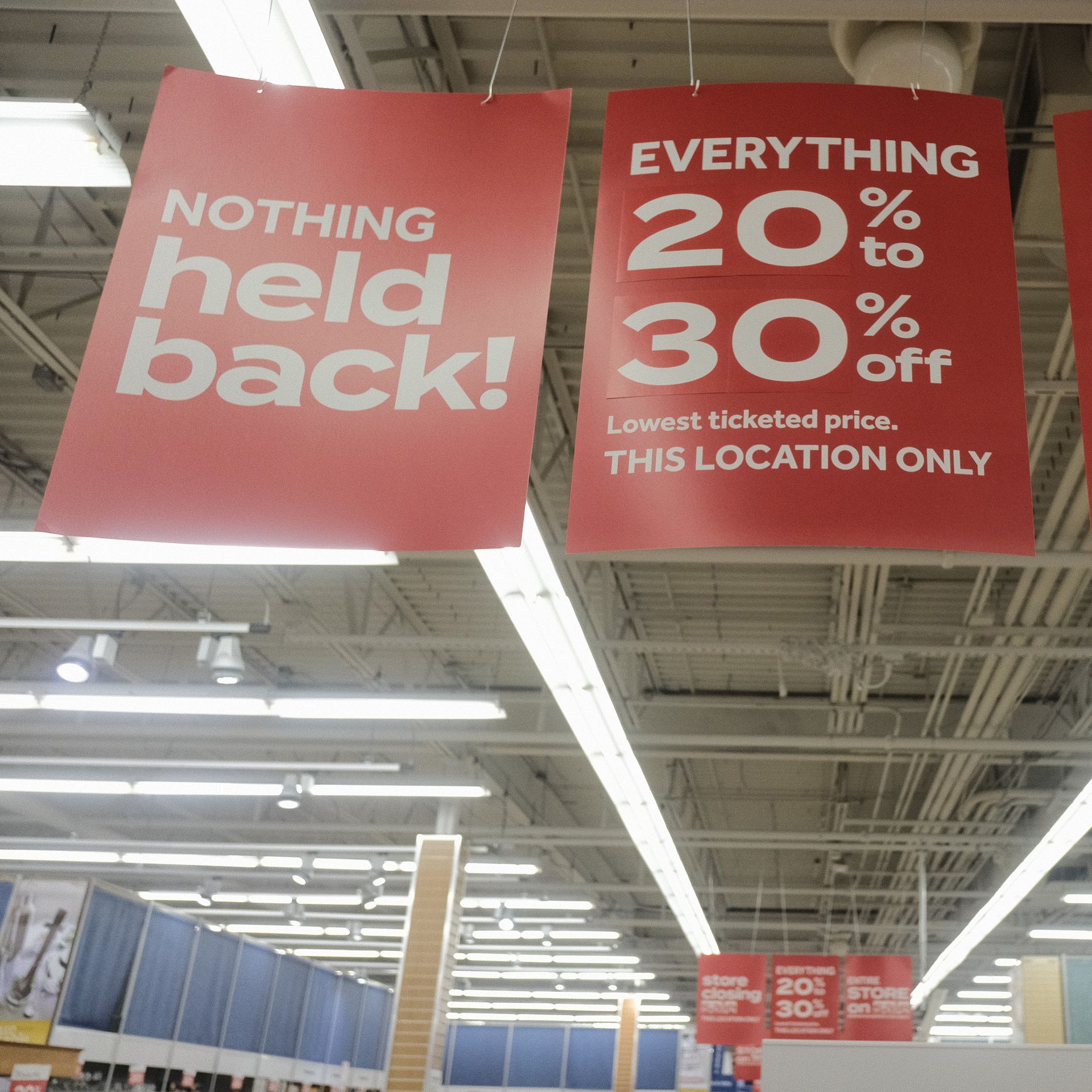 This Week Only Sale Signs