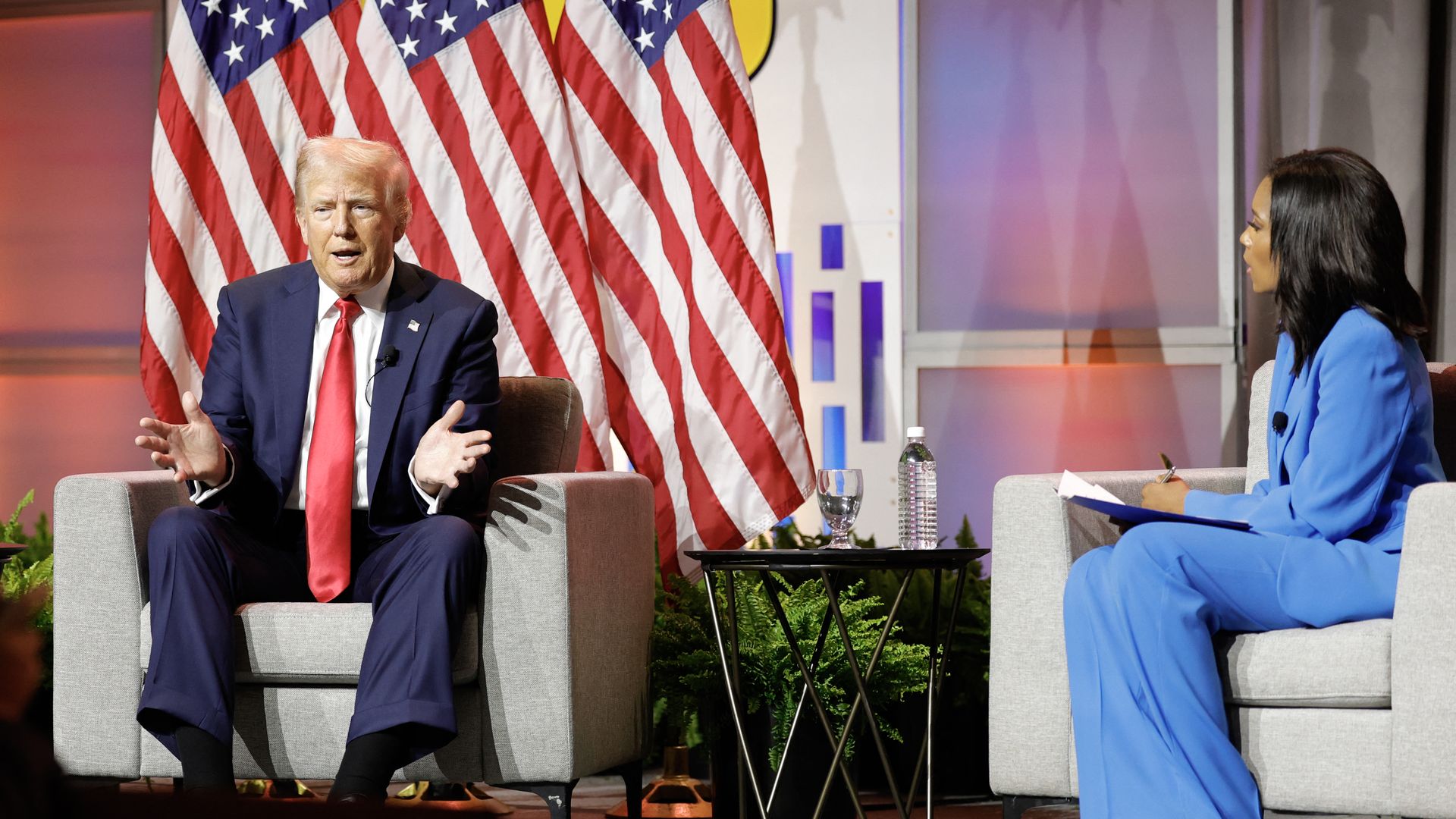 Trump questions Harris' ethnicity at NABJ convention