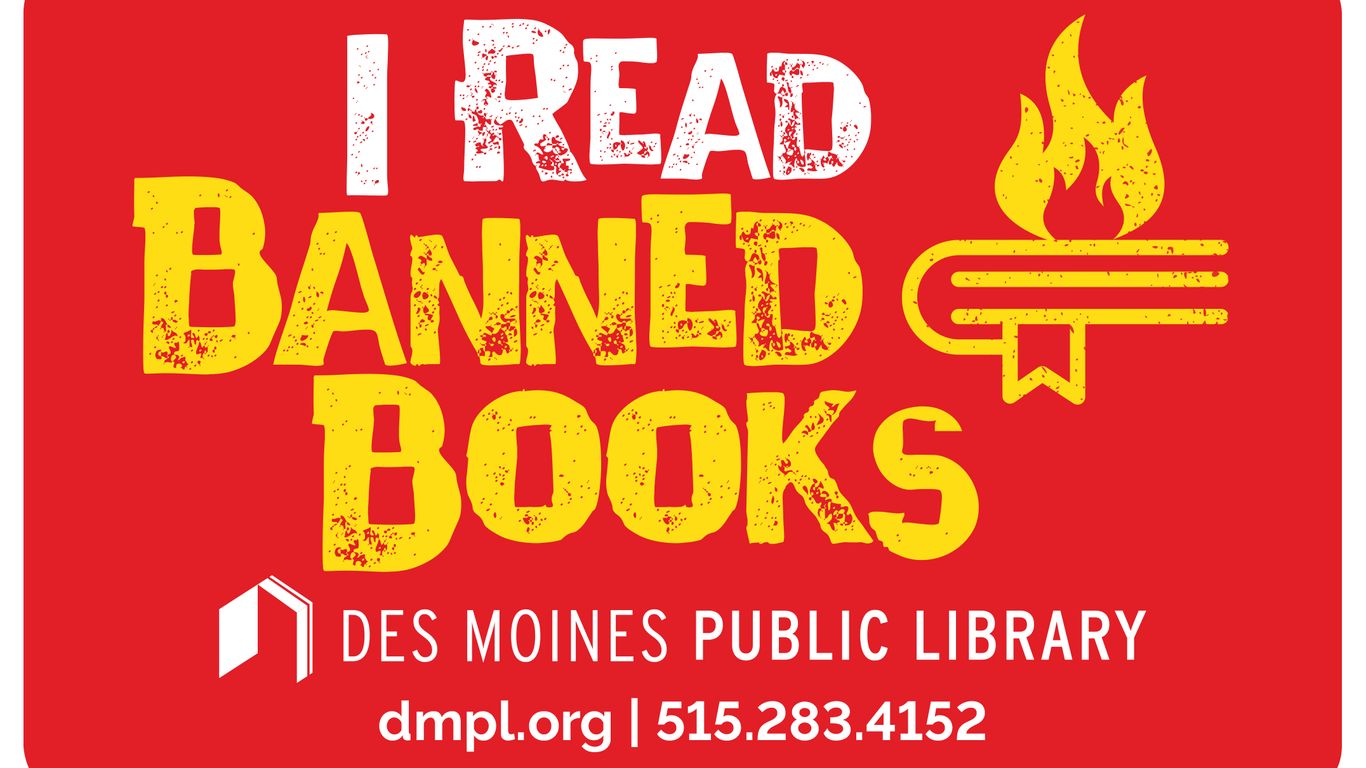 Des Moines library to launch "banned books" library card - Axios Des Moines