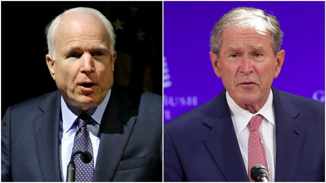 McCain, Bush deliver blunt rebukes of Trump