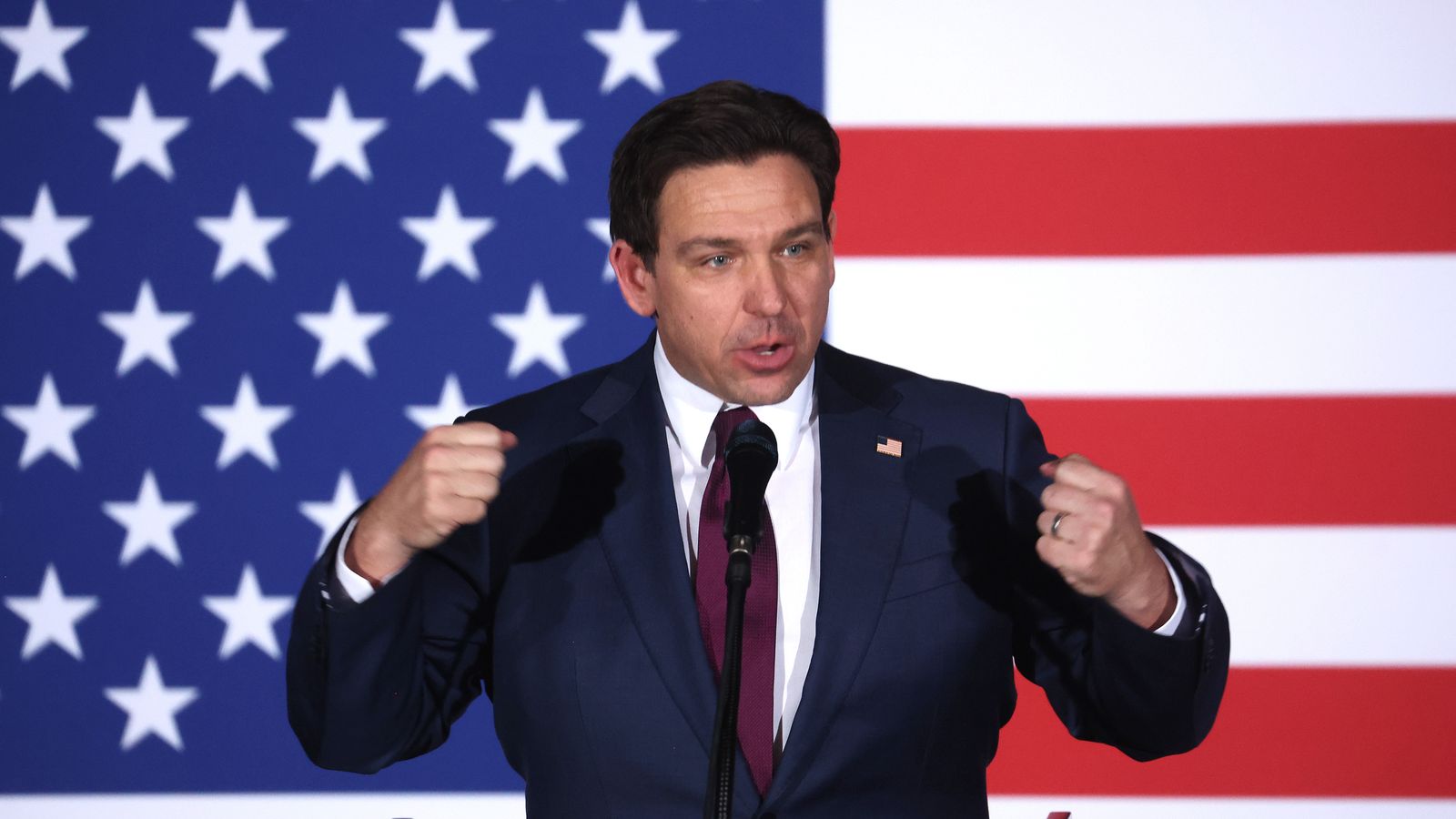 DeSantis ends campaign with fake Churchill quote