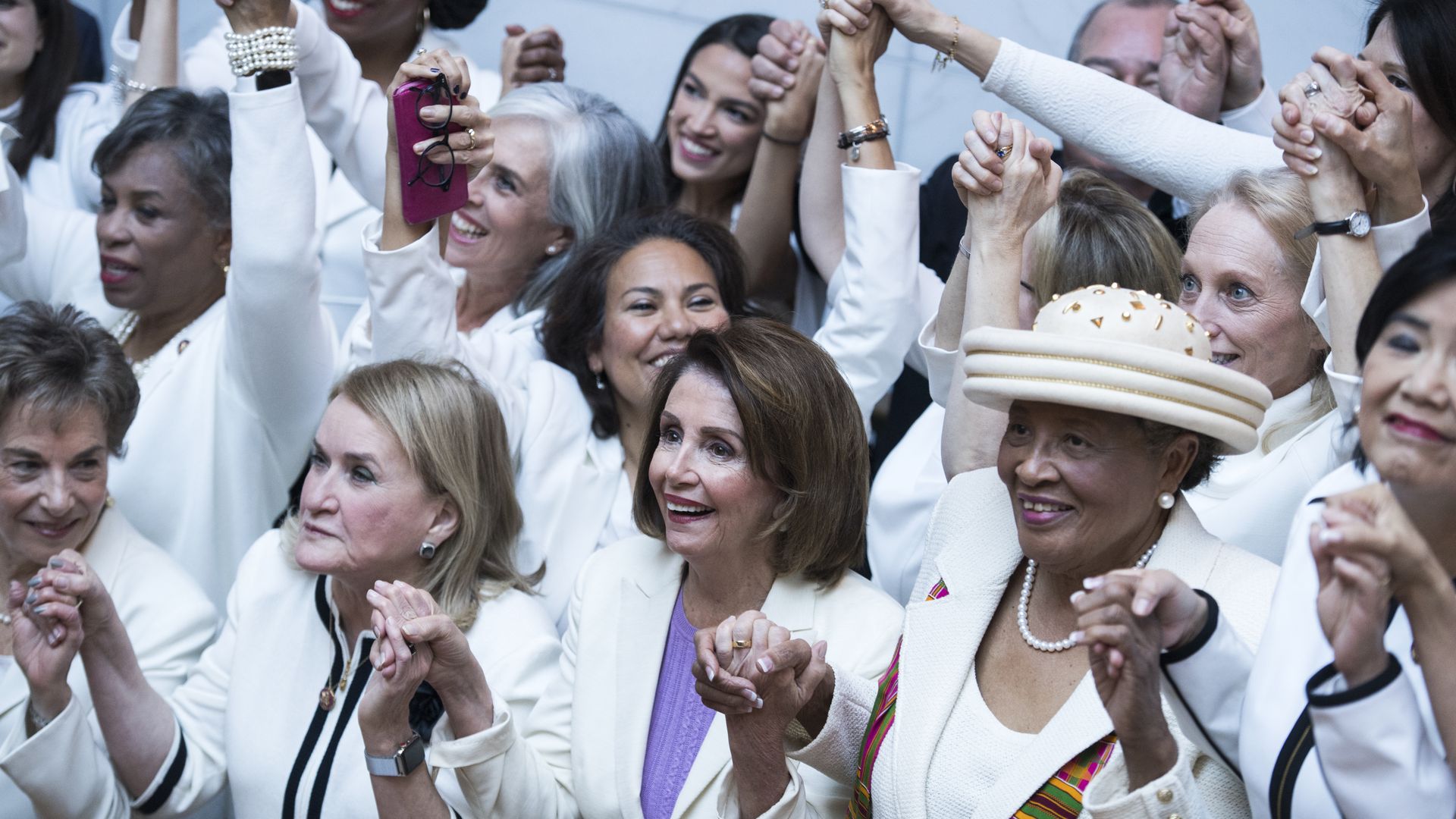 House Democratic women are wearing "suffragette white" tonight