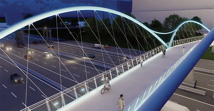 Pedestrian bridge between South End to Uptown delayed until 2027 ...