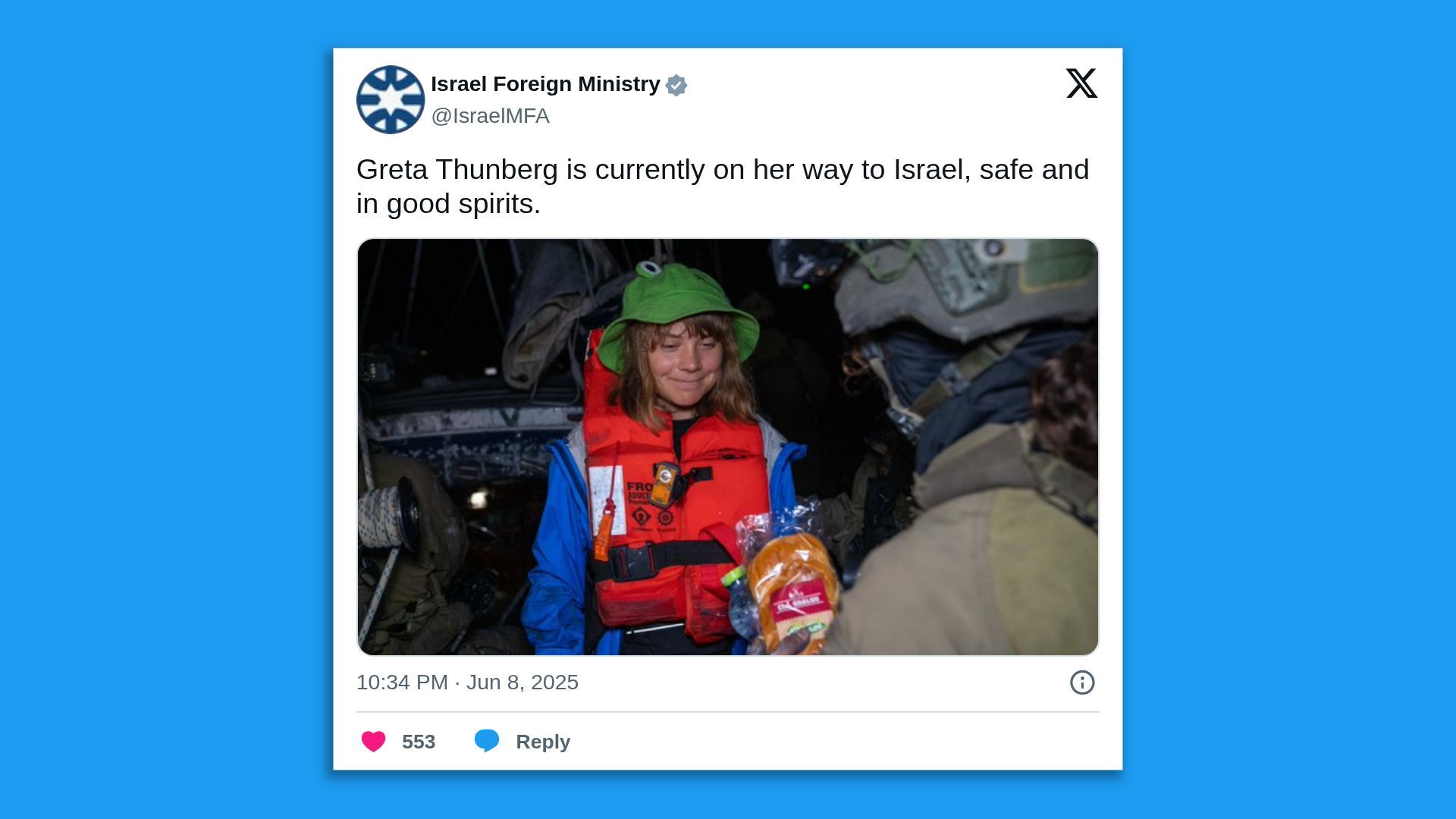Israel intercepts Gaza-bound aid ship with Greta Thunberg on board