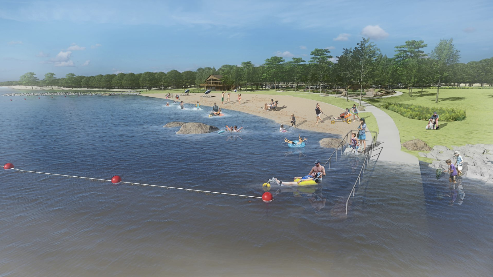 Easter Lake's accessible park project opens in May - Axios Des Moines