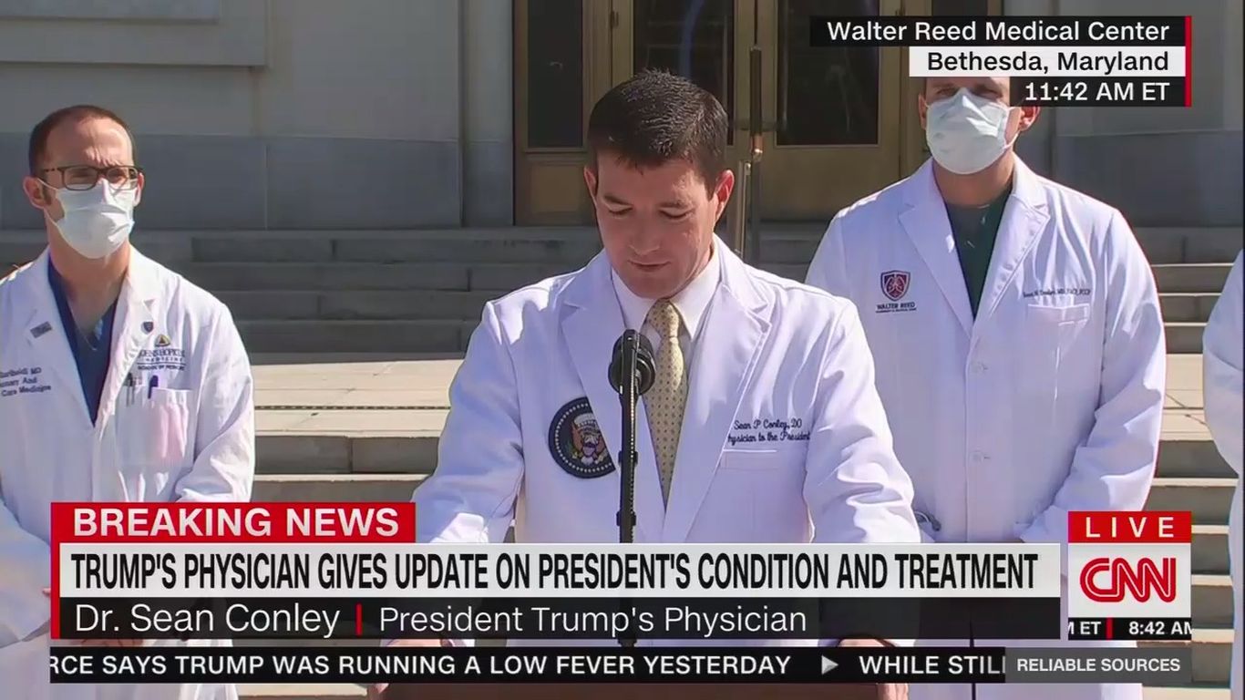 White House physician says Trump is improving, admits he was on oxygen ...