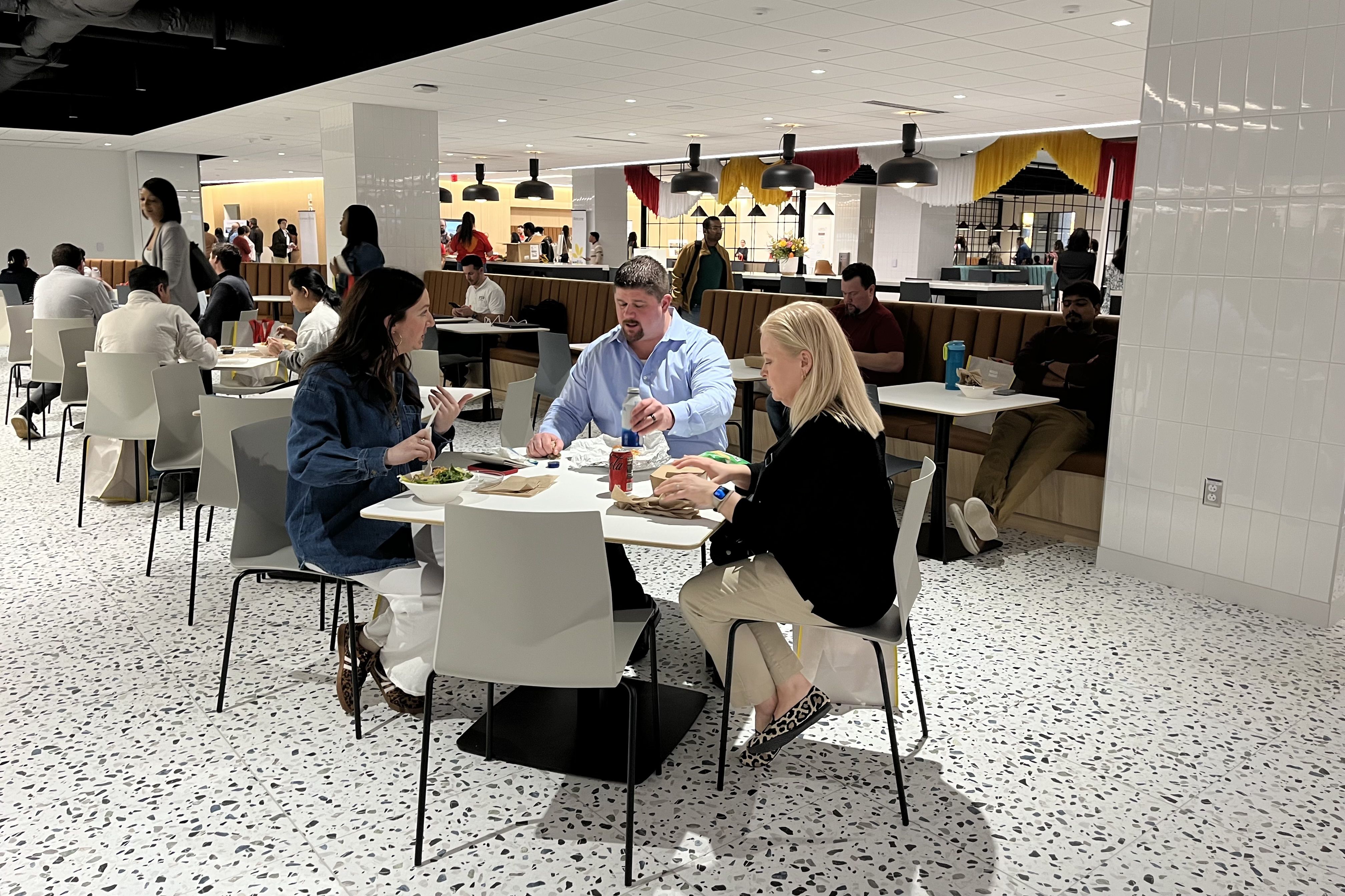 See inside: Wells Fargo's new food hall, employee amenities at ...