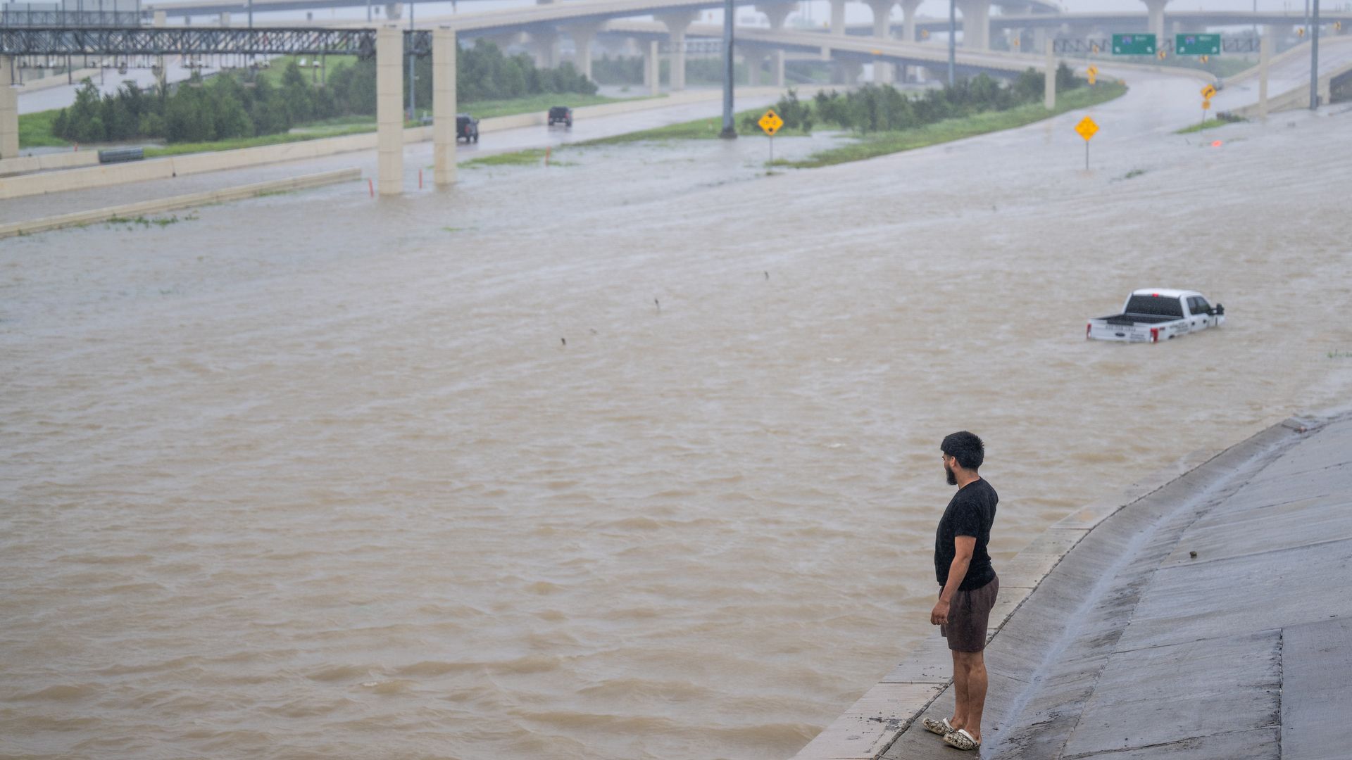 Beryl's flooding rains spread inland as coastal Texas copes with aftermath