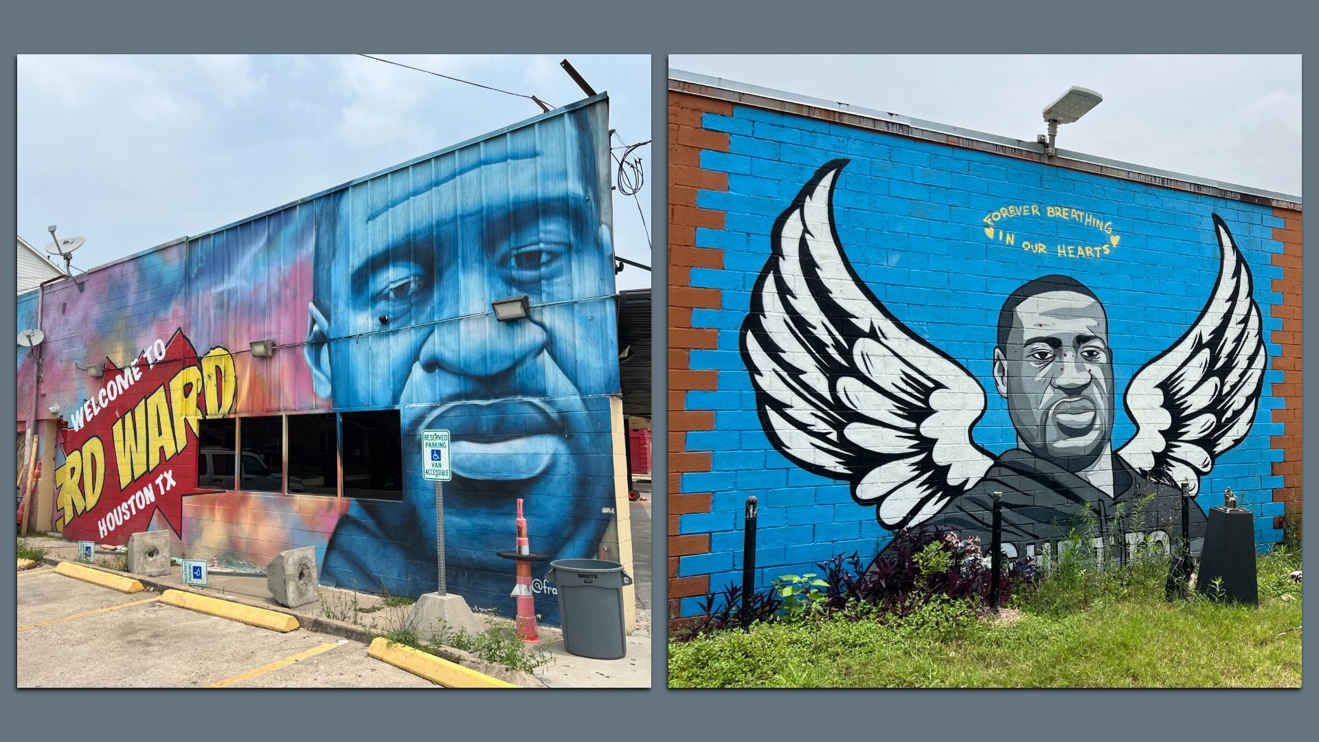 George Floyd mural in Houston's Third Ward demolished - Axios Houston
