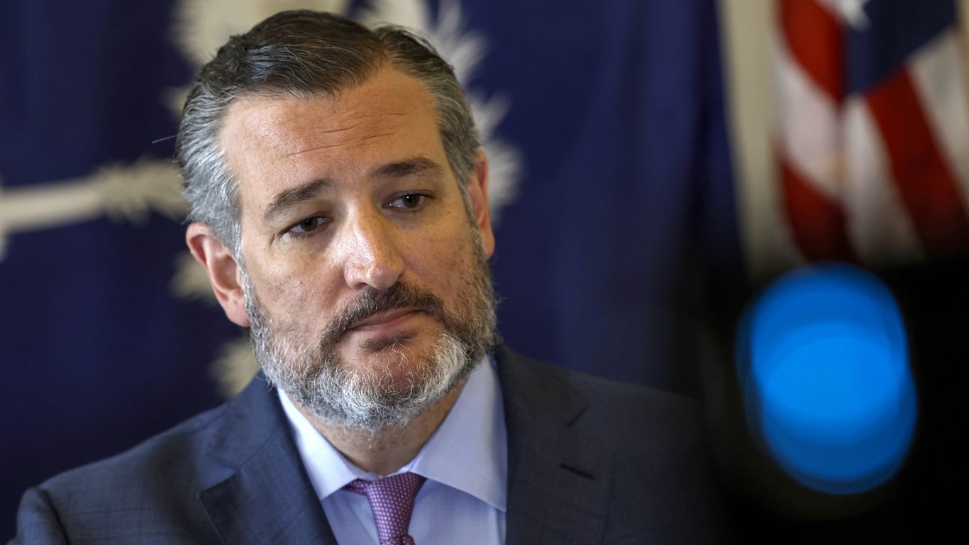 Mile-long school bus convoy visits Ted Cruz's home to protest gun violence